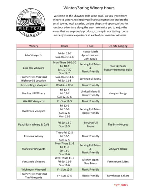 Shawnee Wine Trail | Come for the wine, stay for the experience.